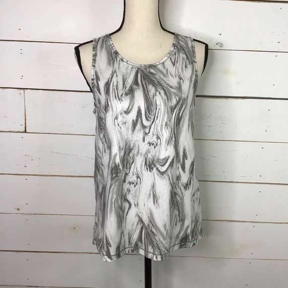 Ideology | Tops | New Ideology Marble Print Tank Topgray Swirl | Poshmark